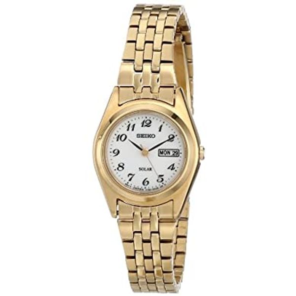 Seiko Seiko Ladies SYMA04 Seiko Seiko 5 Automatic Gold Dial Gold-Tone ...