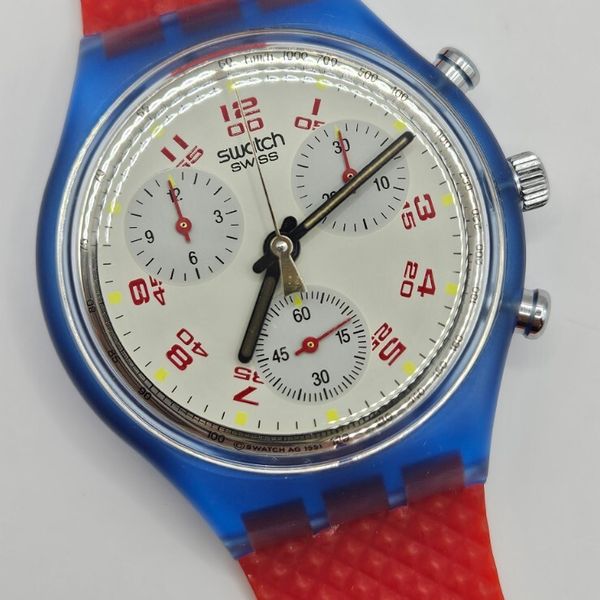 Swatch Chrono JFK SCN103 â 1991 â NOS Vintage anni 90 | WatchCharts ...