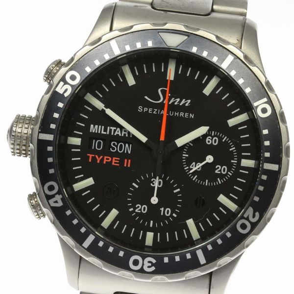 Sinn Military Type III Chronograph Japan Limited 9910 Automatic Men's ...