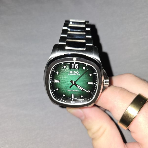 Mido Multifort TV Big Date Automatic Green Dial Men's Watch ...