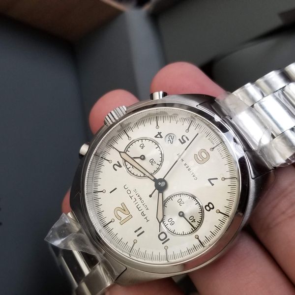 FS: Hamilton Khaki Pilot Pioneer Automatic Chronograph H76416155 ...