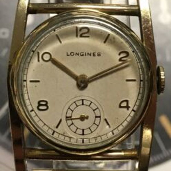 Vintage Longines Cal.10L 1940s Drivers Watch KNIGHTS OF THE TEMPLAR 10K ...