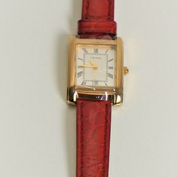 Yema Paris new ladies' watch small dial quartz Red band | WatchCharts