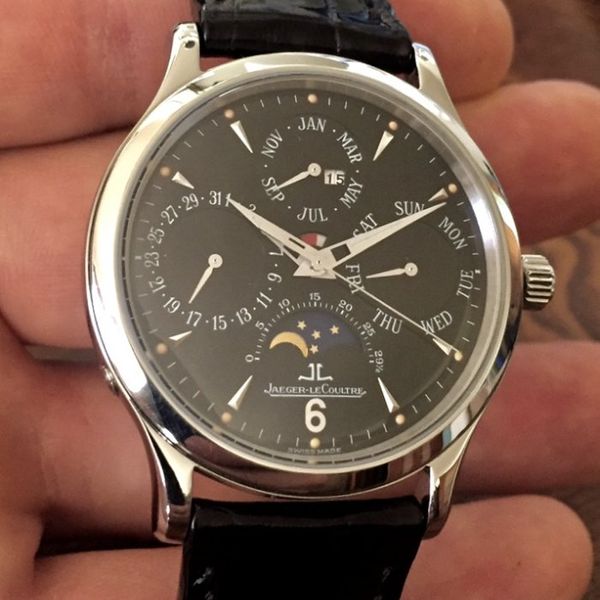 WITHDRAWN Jaeger Master Perpetual Stainless with Gloss Black Dial ...
