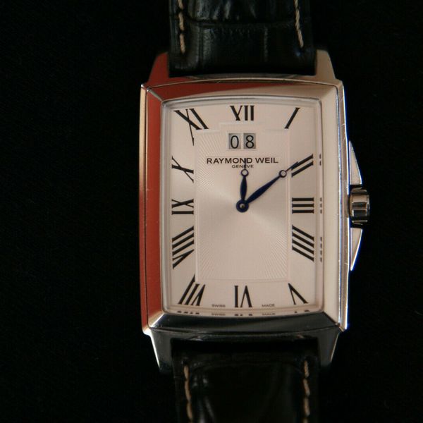 Raymond Weil Mens Watch Tradition 5596 Stainless Steel Tank Watch ...