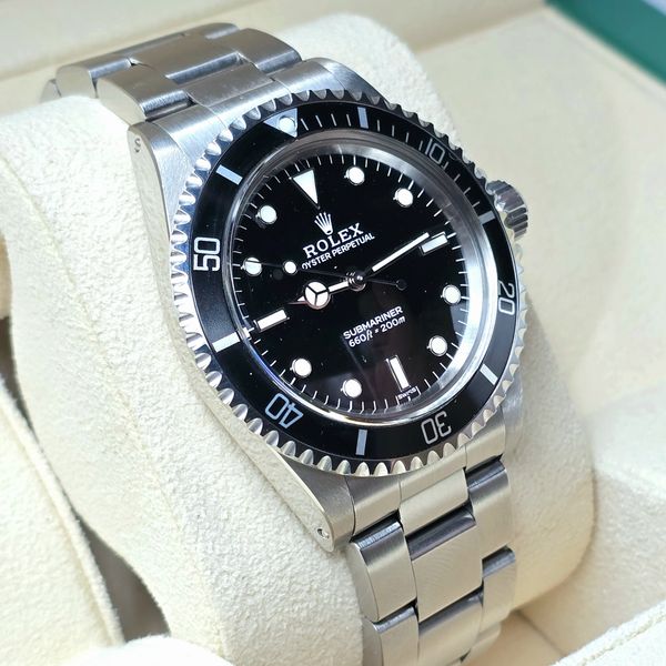 Rolex Submariner pre-ceramic, ref. 5513 “No-Date,” 9.1M serial ~1986 ...