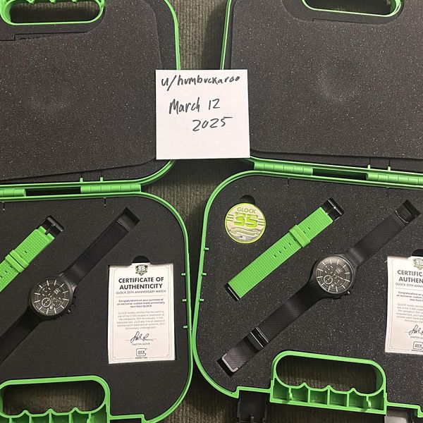 [WTS] Glock 35th Anniversary solar quartz, titanium, sapphire watch ...
