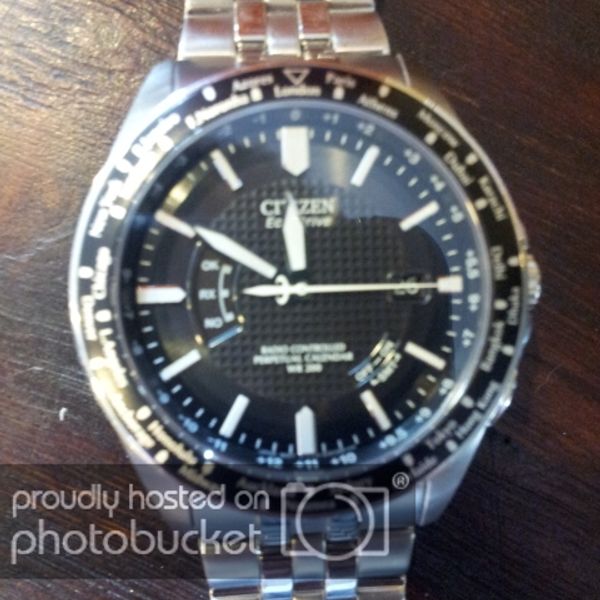 F/S Citizen atomic radio controlled world timer sapphire crystal ...