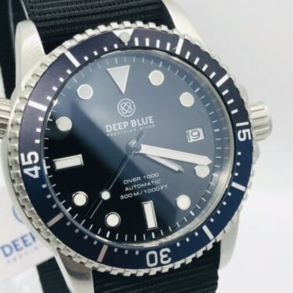 Deep Blue M1K 40mm Dive Watch- Batman Bezel | WatchCharts