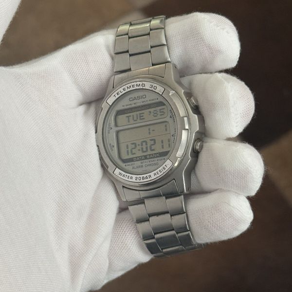 Rare Vintage Casio Telememo 30 DW-3600 Menâ s Digital Sports Watch JDM ...