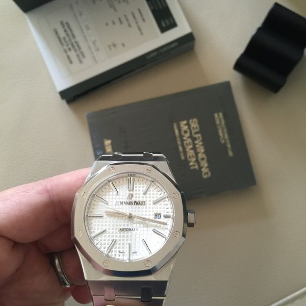 FSOT: BNIB Audemars Piguet (AP) Royal Oak 15400ST - White Dial - I ...