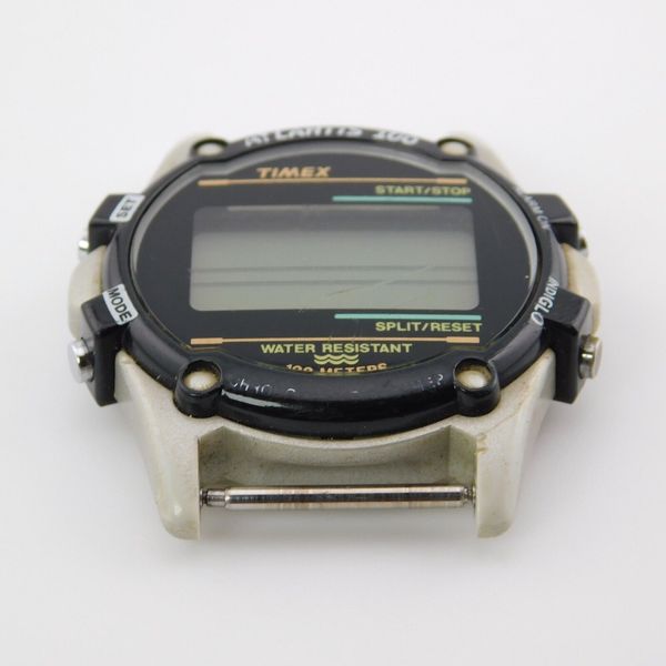 Timex Atlantis 100 Indiglo Alarm Quartz Digital Men's Watch New Battery ...