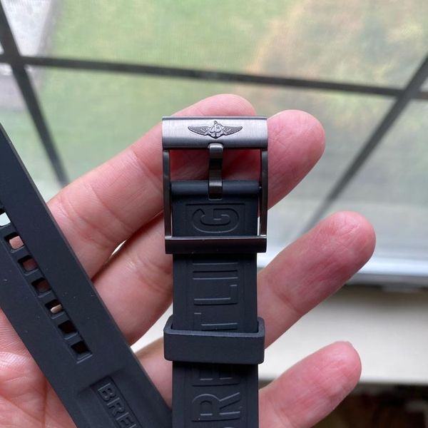 Breitling Rubber Strap 22mm + Titanium Clasp | WatchCharts Marketplace