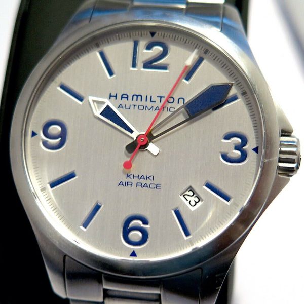 HAMILTON KHAKI AVIATION AIR RACE MILITARY PILOT FIELD NAVIGATOR ...