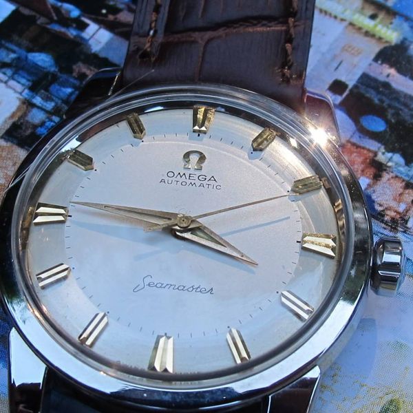 SOLD Circa 1958 Omega Seamaster Ref. 2846, Beautiful Two Tone Dial with ...