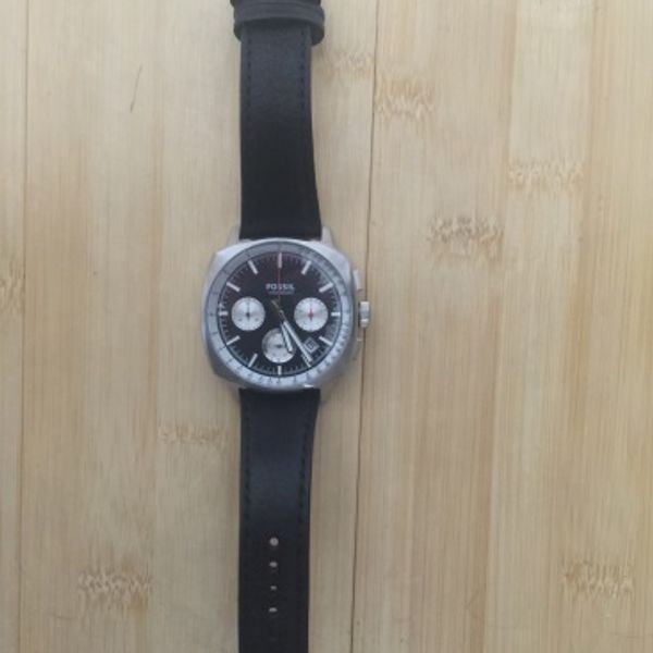 FS: Fossil Men's CH2984 Haywood Chronograph Leather Watch - Black ...