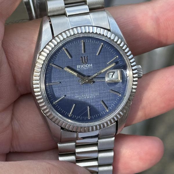 [WTS/WTT] Ricoh Blue Linen dial Datejust President Rolex Tudor homage ...
