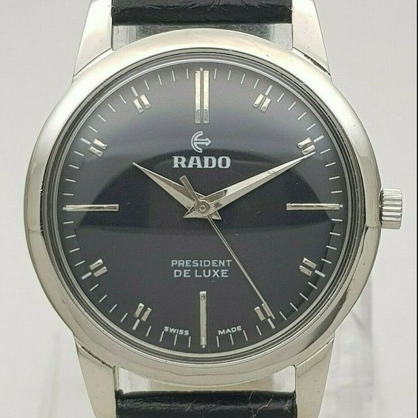 Vintage RADO PRESIDENT DE LUXE Hand Winding Cal. AS 1538/1539 Swiss Men ...