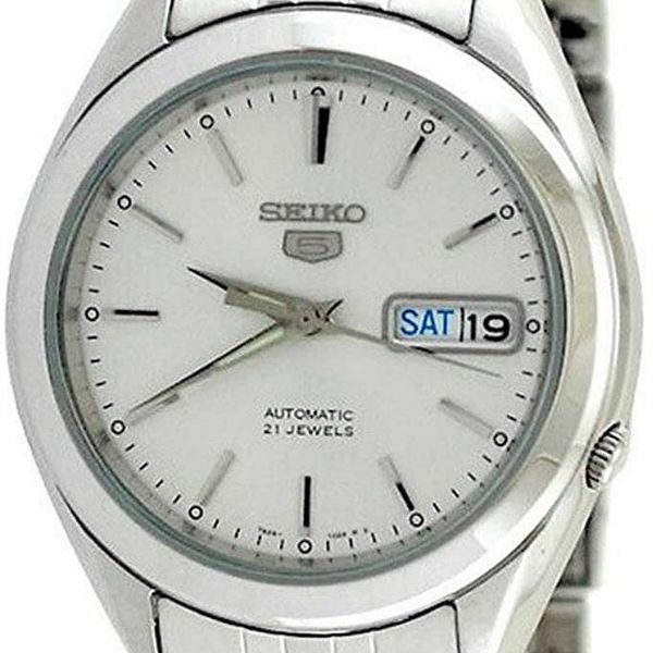 DISPLAY Seiko 5 Men's Stainless Steel Silver Self Winding Automatic ...