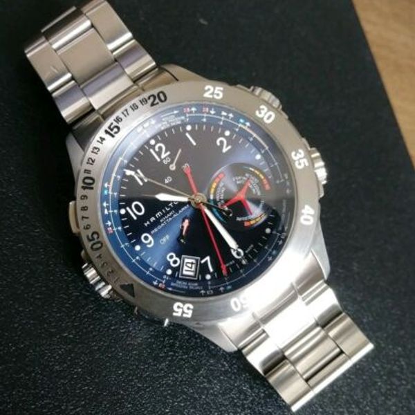 Hamilton Khaki Regatta Alarm Mens Watch H776140. 44mn ----- Rare ...
