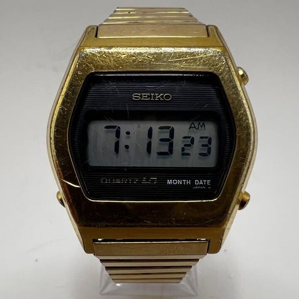 Vintage Seiko Quartz LC Digital Watch - Gold Tone - FREE SHIPPING ...