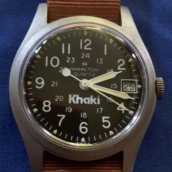 Vintage HAMILTON Khaki Field Watch,Quartz ESA 963.121, Model 921980 ...