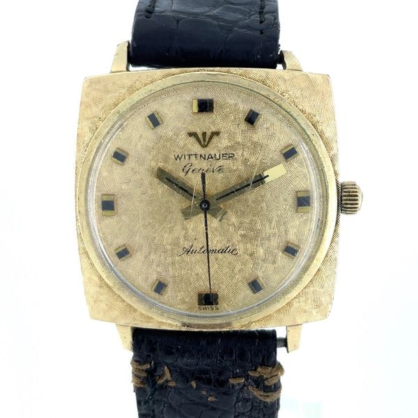 Vintage Wittnauer Geneve 10K R.G.P. Automatic Swiss Square Watch 30mm ...
