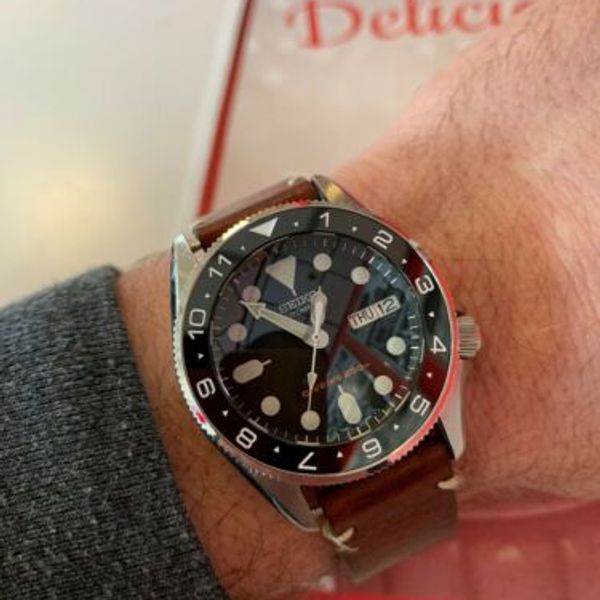 Seiko Diver SKX013 Men's Wrist Watch, Ceramic, Sapphire, Coin Edge ...