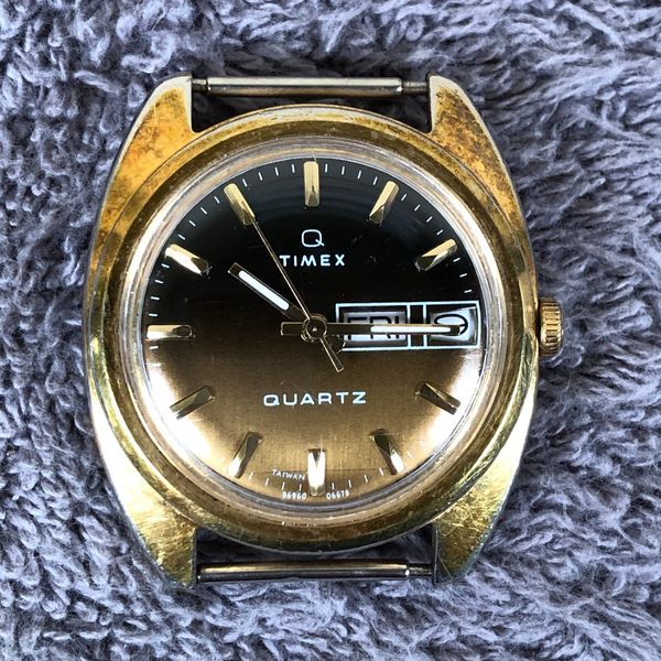 Vtg 1977 Timex Q Falcon Eye Men Quartz For Watch Parts Or Repair Only ...