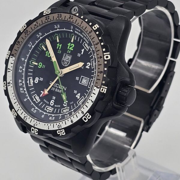LUMINOX RECON NAV SPC 8830 GMT 46MM CARBON SAPPHIRE XL.8831.KM SERVICED ...