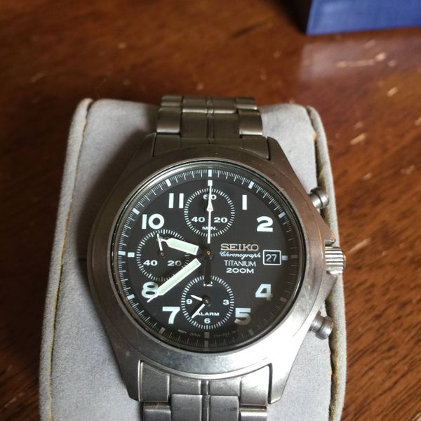 Seiko Titanium Military Chrono model: 7T62-0BZ0 | WatchCharts Marketplace