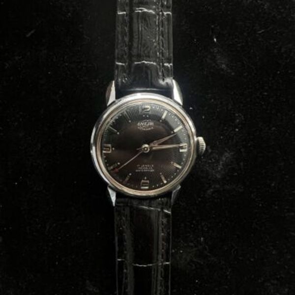 Vintage Enicar Ultrasonic 17 Jewels Watch w/ Leather Band | WatchCharts ...