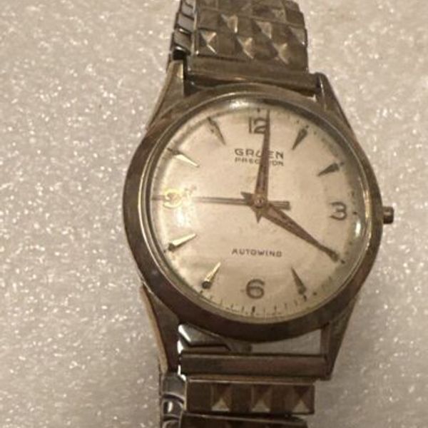 Men's Gold Toned Gruen Precision Automatic Watch | WatchCharts Marketplace