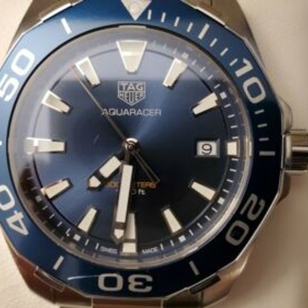 Tag heuer aquaracer blue dial WAY111C | WatchCharts Marketplace