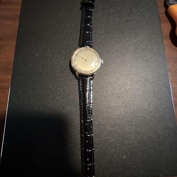 Omega G6518 Automatic Watch, Bumper Movement Omega 351, 14k Yellow Gold ...