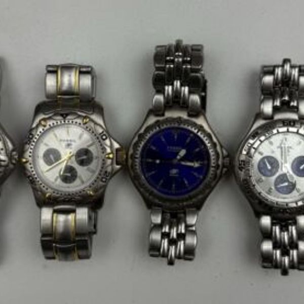 UNIQUE Variety FOSSIL â BLUEâ Watch LOT/Bundle (READ DESCRIPTION ...