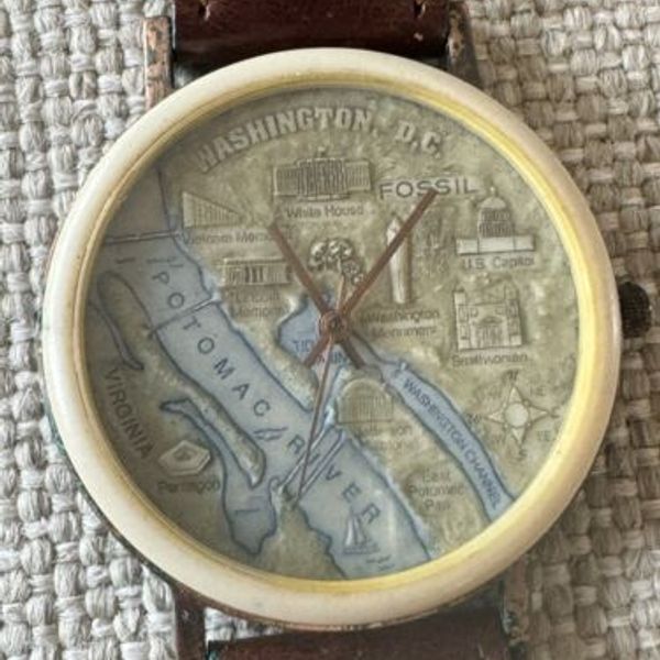 1990s Fossil Stone Face Map Of Washington DC Rare Vintage | WatchCharts ...