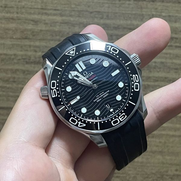 30% OFF???? Like New Aug 23 Omega Seamaster SMP 300 Black Rubber ...