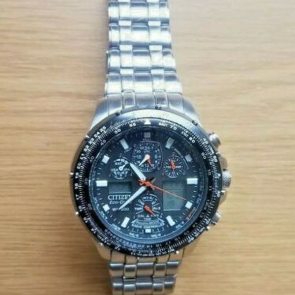 Citizen Eco-Drive Skyhawk WR200 Radio Controlled Mens Wrist Watch ...