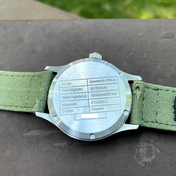 [WTS] Timefactors Speedbird III PRS-22 - Sterile Dial | WatchCharts