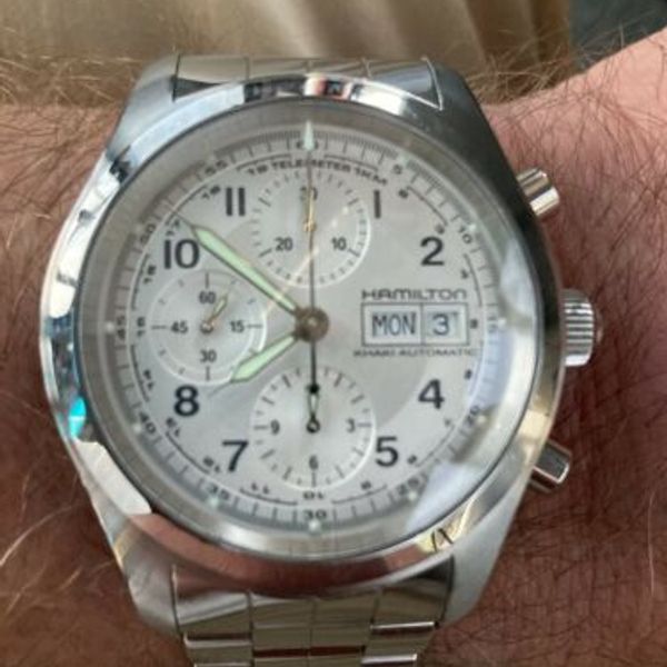 Hamilton Khaki 041520 Automatic Stainless Steel Chronograph Watch ...