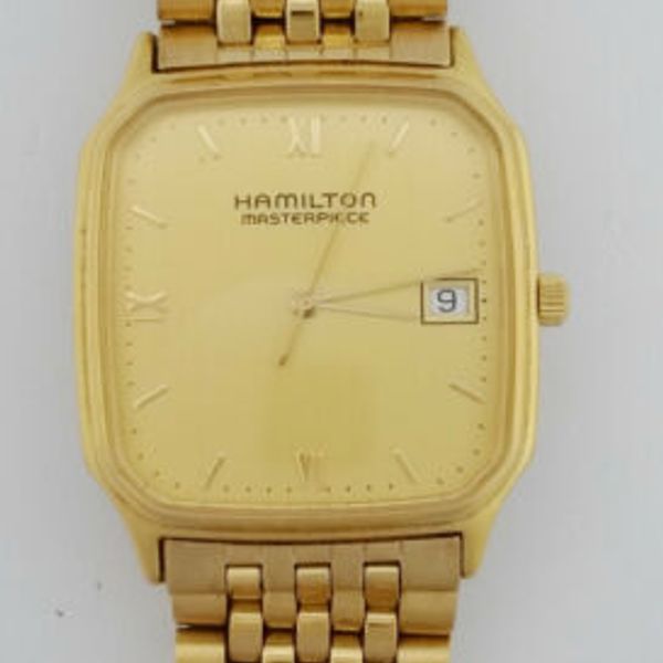 Vintage Hamilton 8452 Mens Wrist Watch w Box Tag | WatchCharts Marketplace