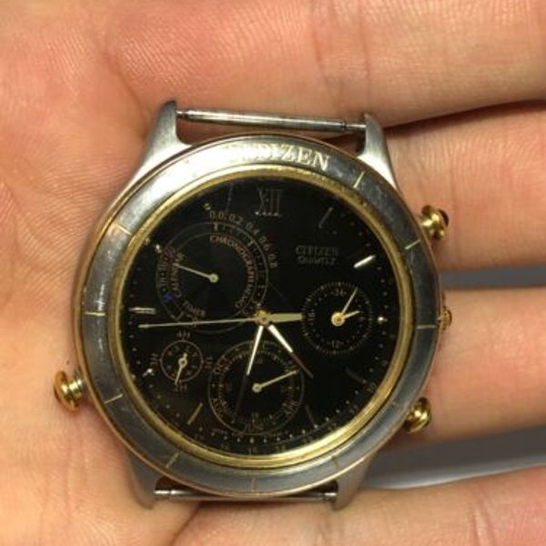 Rare Vintage CITIZEN 6750 Chronograph Perpetual Calendar Men's Watch ...