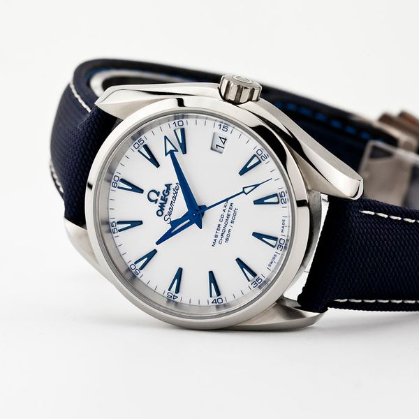 fsot - Omega Aqua Terra - Good Planet - 38.5mm - Blue - Titanium ...