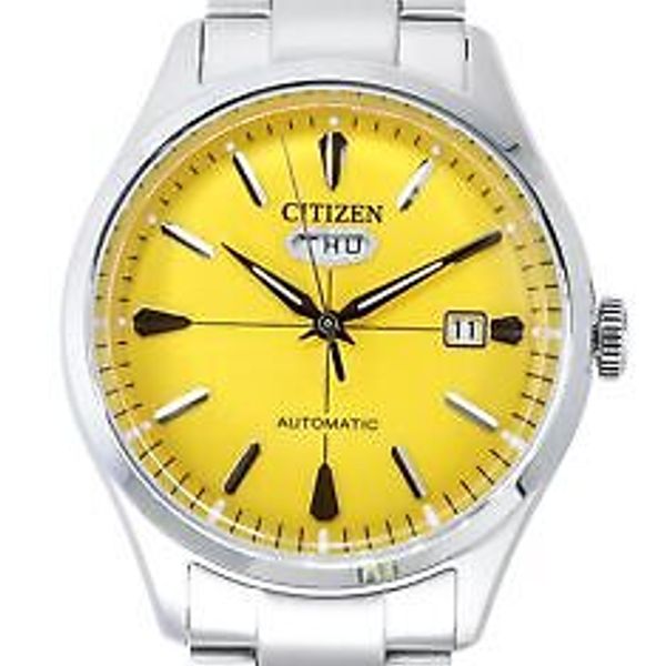 Citizen C7 Men's NH8391-51Z Stainless Steel Yellow Dial Automatic Watch ...