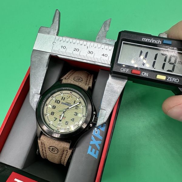 Brand New In Original Box Timex Expedition Brown Leather Band Mens