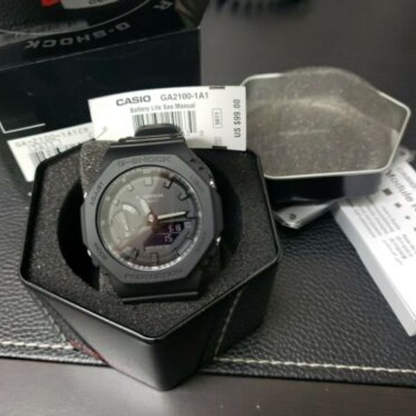 Casio G-Shock “CasiOak” GA-2100-1A1CR 200m Water Resistant Blackout ...