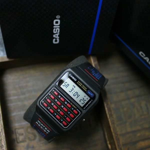 NOS Rare vintage Casio CA-62 Calculator Alarm chrono retro digital ...