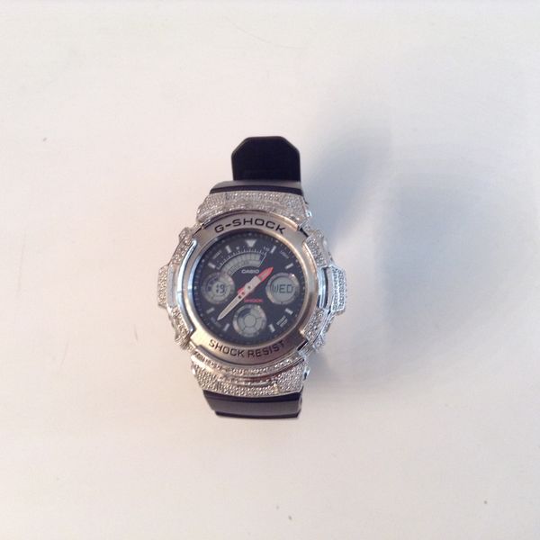 FS Casio G-Shock AW-590 with iced out/blinged out bezel | WatchCharts ...