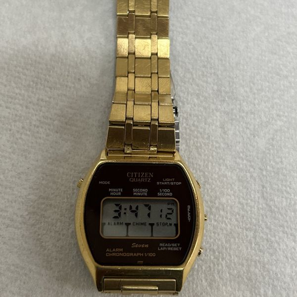 Vintage Citizen Quartz Digital Watch Run Good Keep Time Good ...
